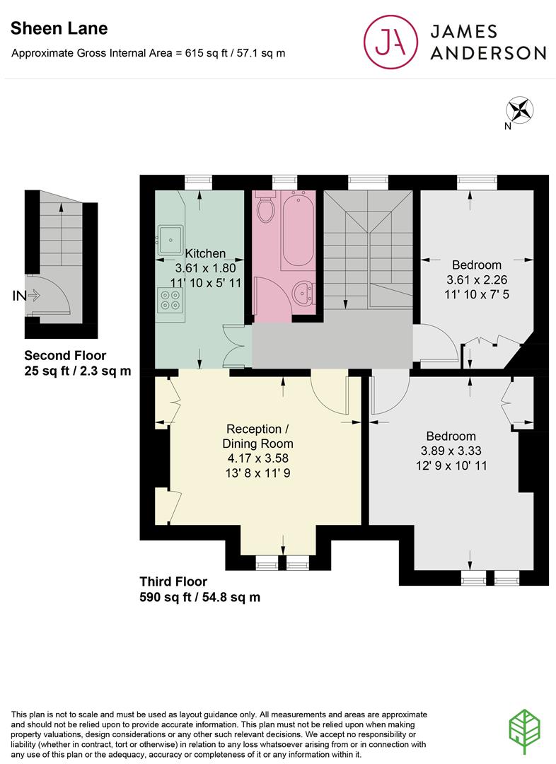 Property details for Sheen Lane, East Sheen, SW14 £425,000 Sold - Vebra